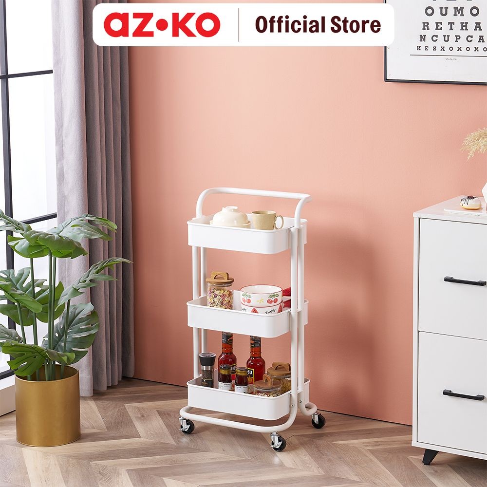 Jual AZKO Masterspace Handy Rak Troli 3 Tingkat Tempat Penyimpanan ...