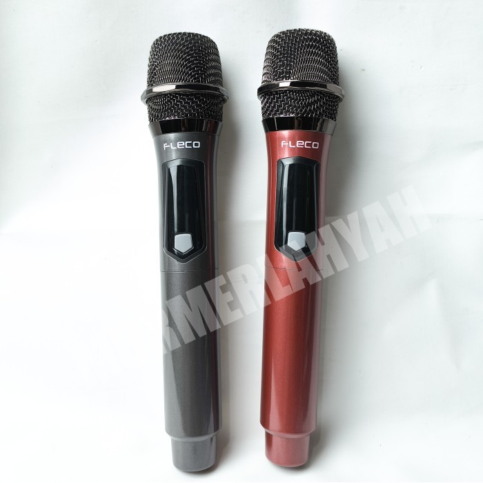 Jual Mic Wireless PROFESIONAL Double Fleco M-31 Jack Besar include ...