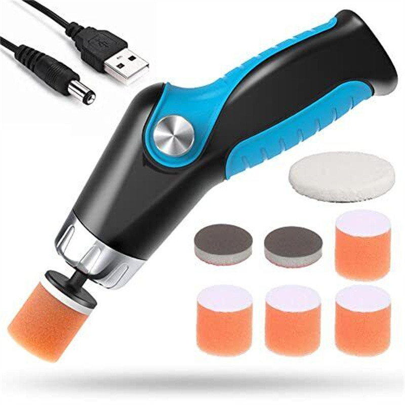 Jual Mini Polishing Machine Car Rechargeable Buffer Polisher Cordless ...