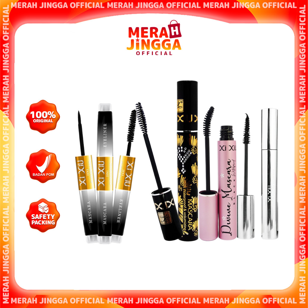 Jual Xi XiU Mascara | Lovely | Black | Pink Divine Waterproof ...