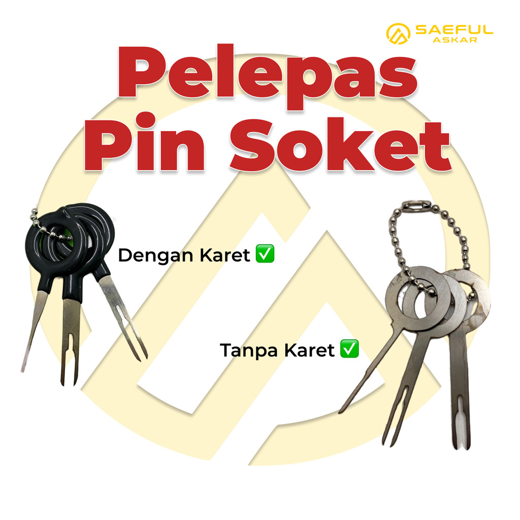 Jual 3pcs Melepas Pin Soket/Alat Pelepas Pin Soket/Terminals Removal ...