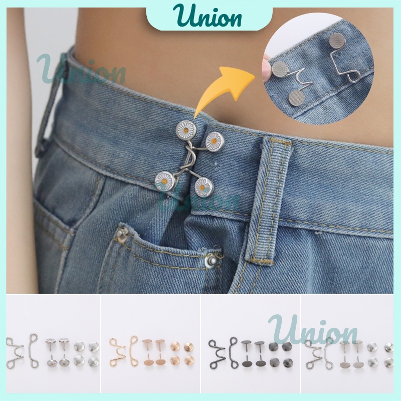 Jual Union-Kancing Jeans Logam Simple Adjustable / Jeans Model Bunga ...
