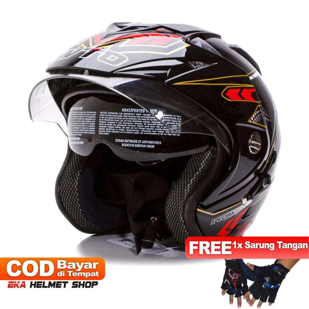 Jual Helm Motor Pria Polos SNI Helem Cowok Dewasa Helmet Impressive ...