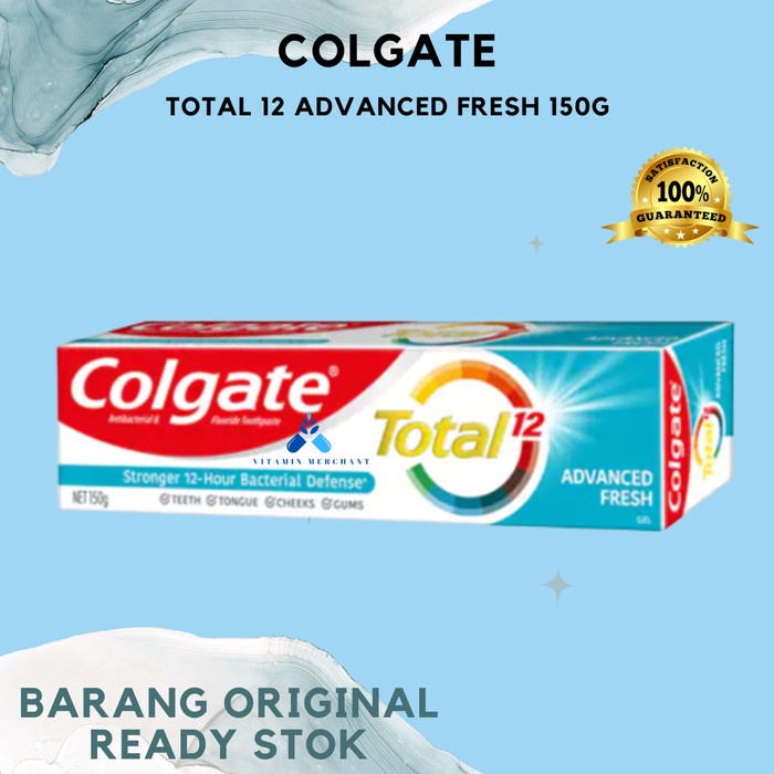Jual Colgate toothpaste odol pasta gigi Total 12 Advanced Fresh 150g ...