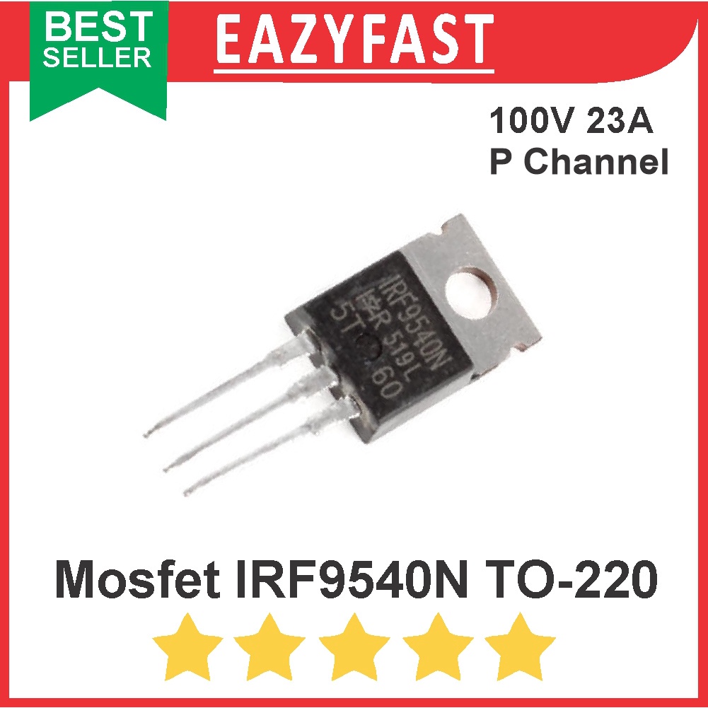 Jual Mosfet IRF9540 IRF 9540N 9540 P-Channel 100V 23A TO-220 | Shopee Indonesia