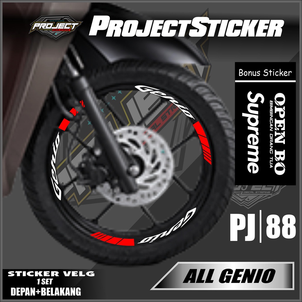 Jual Sticker Velg - Cutting Velg Sticker Cutting Velg Motor GENIO ...