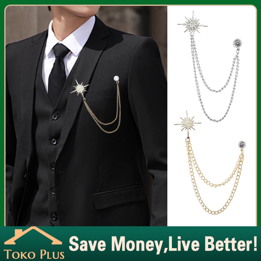 Jual Lapel Pin Bros Jas Snowflake / Aksesoris Pin Jas Blazer / Bros Pin ...