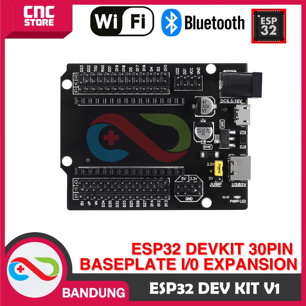 Jual ESP32 ESP-32 DOIT WIFI BLUETOOTH IOT ESP32S DEVELOPMENT BOARD ...