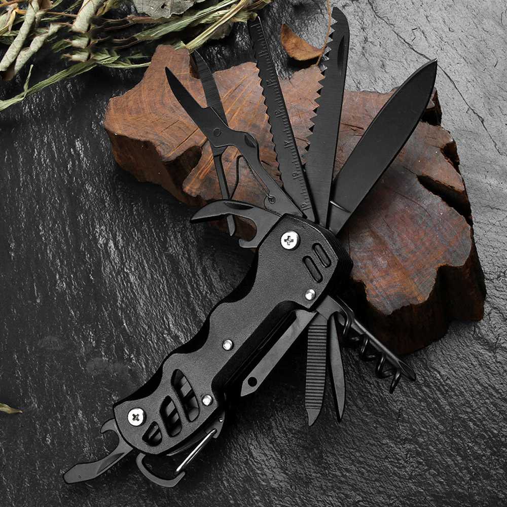 Jual Pisau Lipat Multifungsi 12 in 1 Survival Tool Kit Multitools EDC | Shopee Indonesia