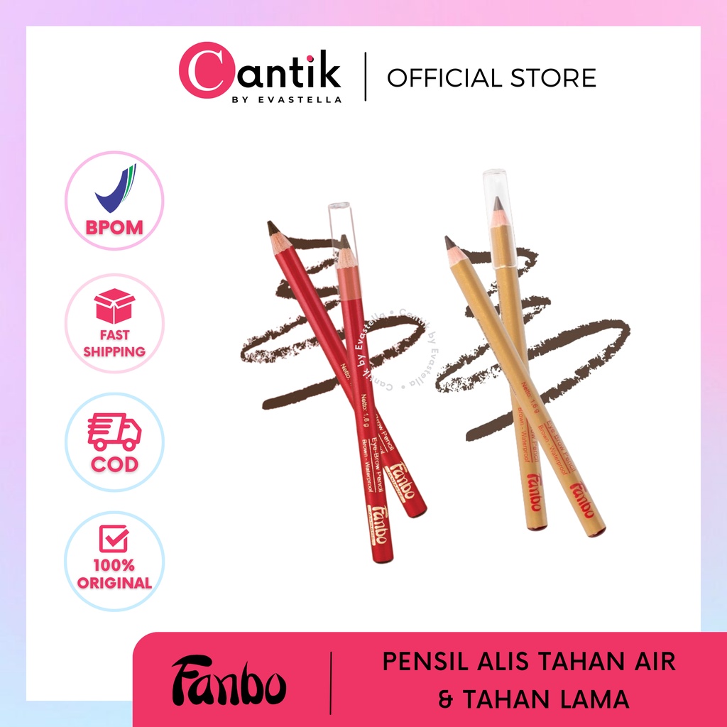 Jual CANTIK - FANBO Fantastic Gold Eyebrow Pensil Alis | Shopee Indonesia