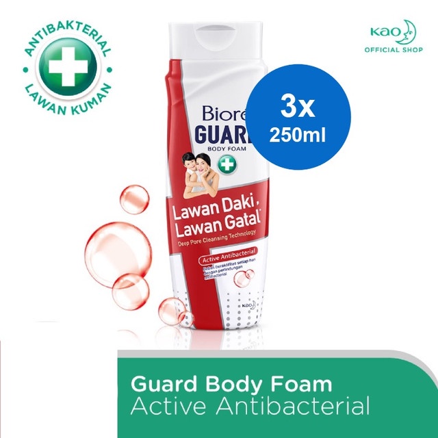 Jual Biore Guard Sabun Mandi Cair Pembersih Daki Active Antibacterial ...