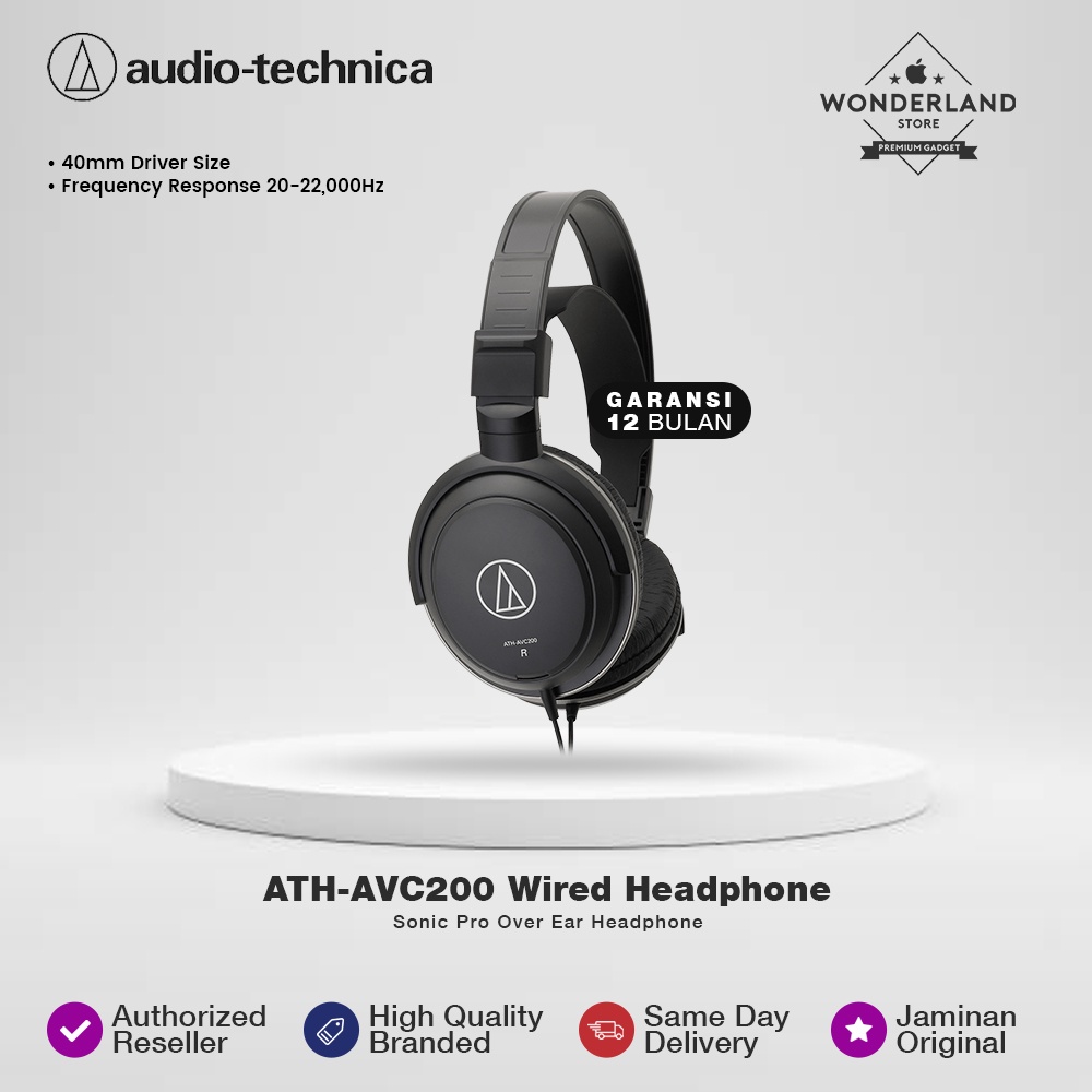 Jual Audio Technica ATH-AVC200 Sonic Pro Over Ear Headphone Wired ...