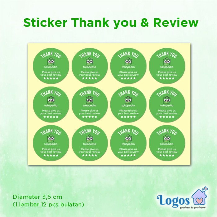 Jual Sticker Review Ulasan Label Stiker Thank You Feedback Online Shop ...