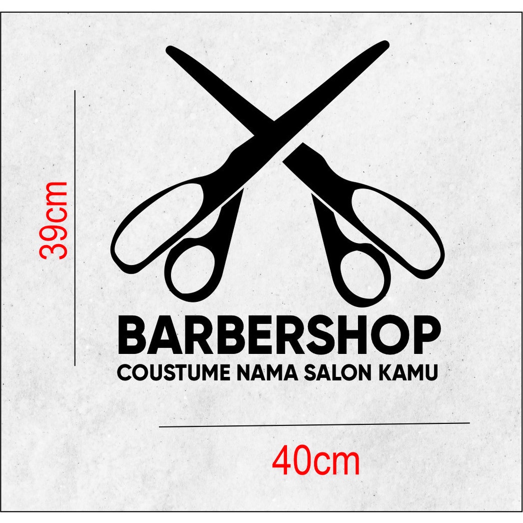 Jual STIKER WALL CUTTING STICKER STIKER DINDING BARBER SHOP SALON ...