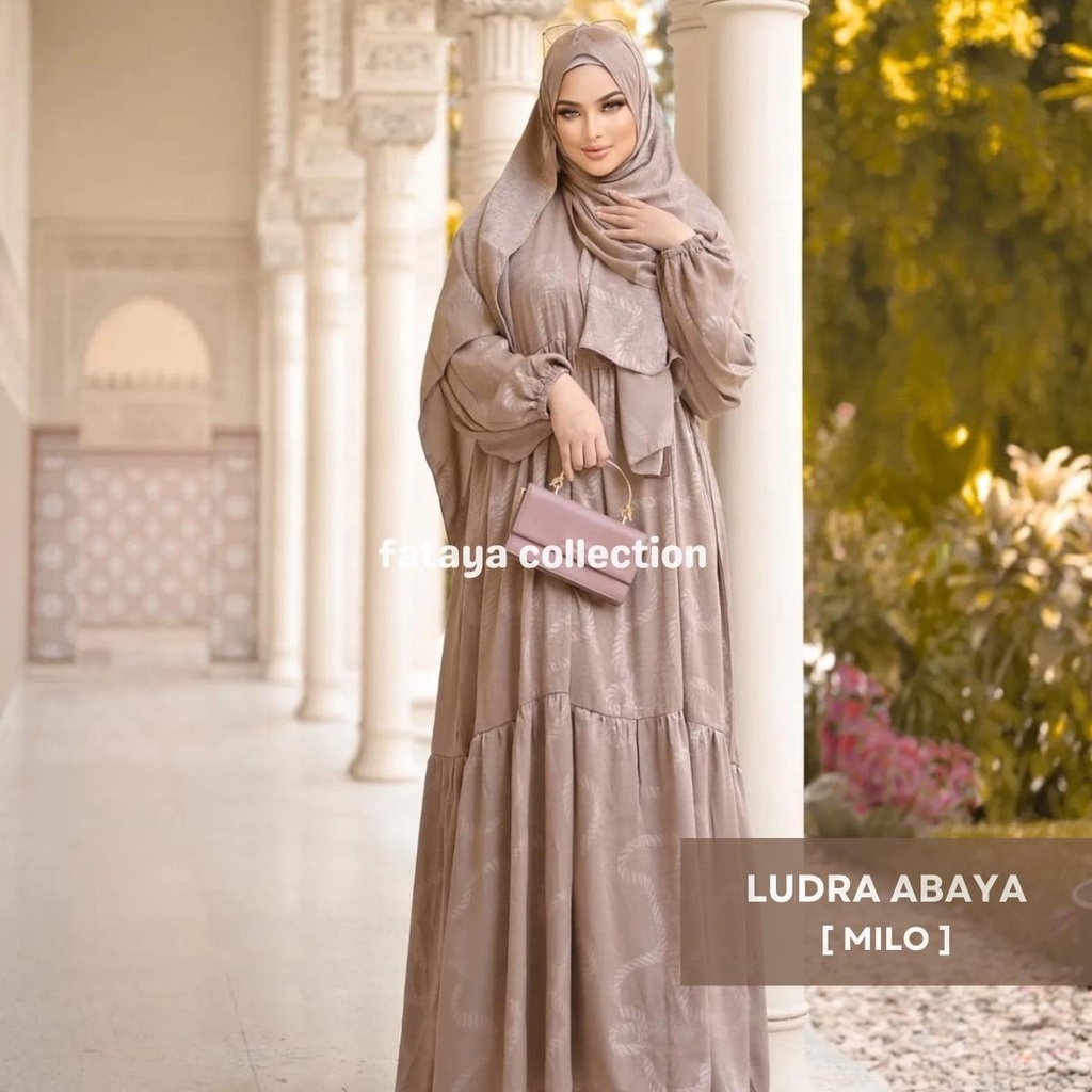Jual Fataya Collection LUDRA One Set Pashmina Abaya Series Polos Yang ...