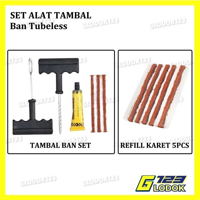 Jual Alat Tambal Ban Tubles Ban Mobil Ban Motor Anti Ban Bocor Refill ...