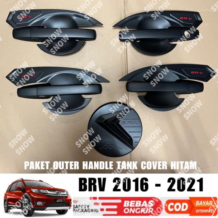 Jual Paket Outer Handle Tank Cover Brv 2016 2018 2021 Hitam Carbon ...