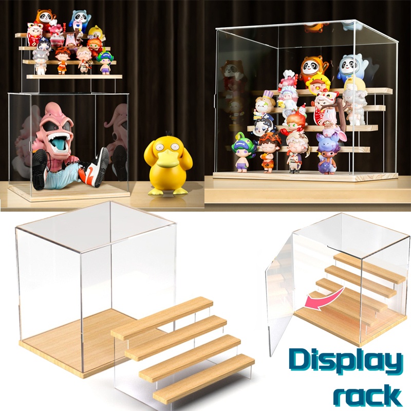 Jual Kotak Display Action Figure Rak Pajangan Akrilik Transparan Stairs ...