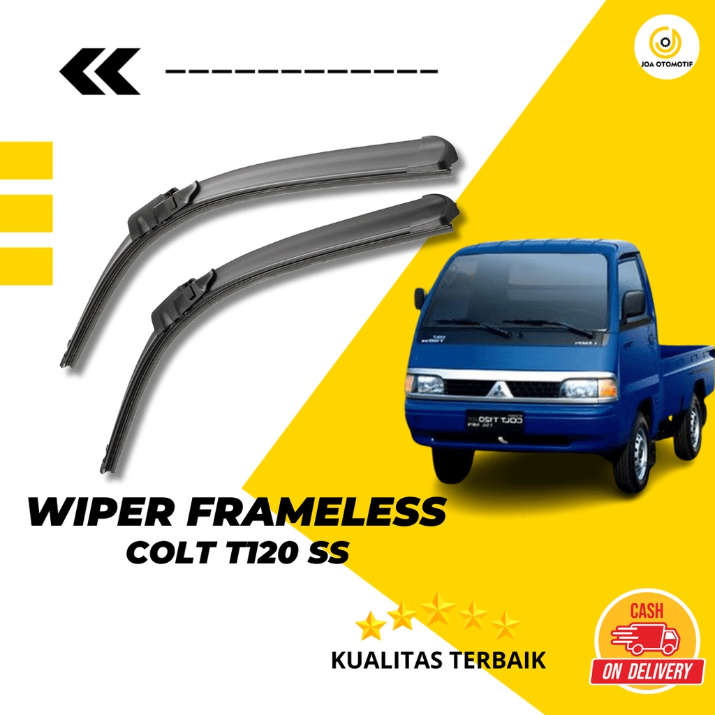 Jual Wiper t120ss Sapuan Kaca Mobil Model Frameless Banana Karet 1 Set ...
