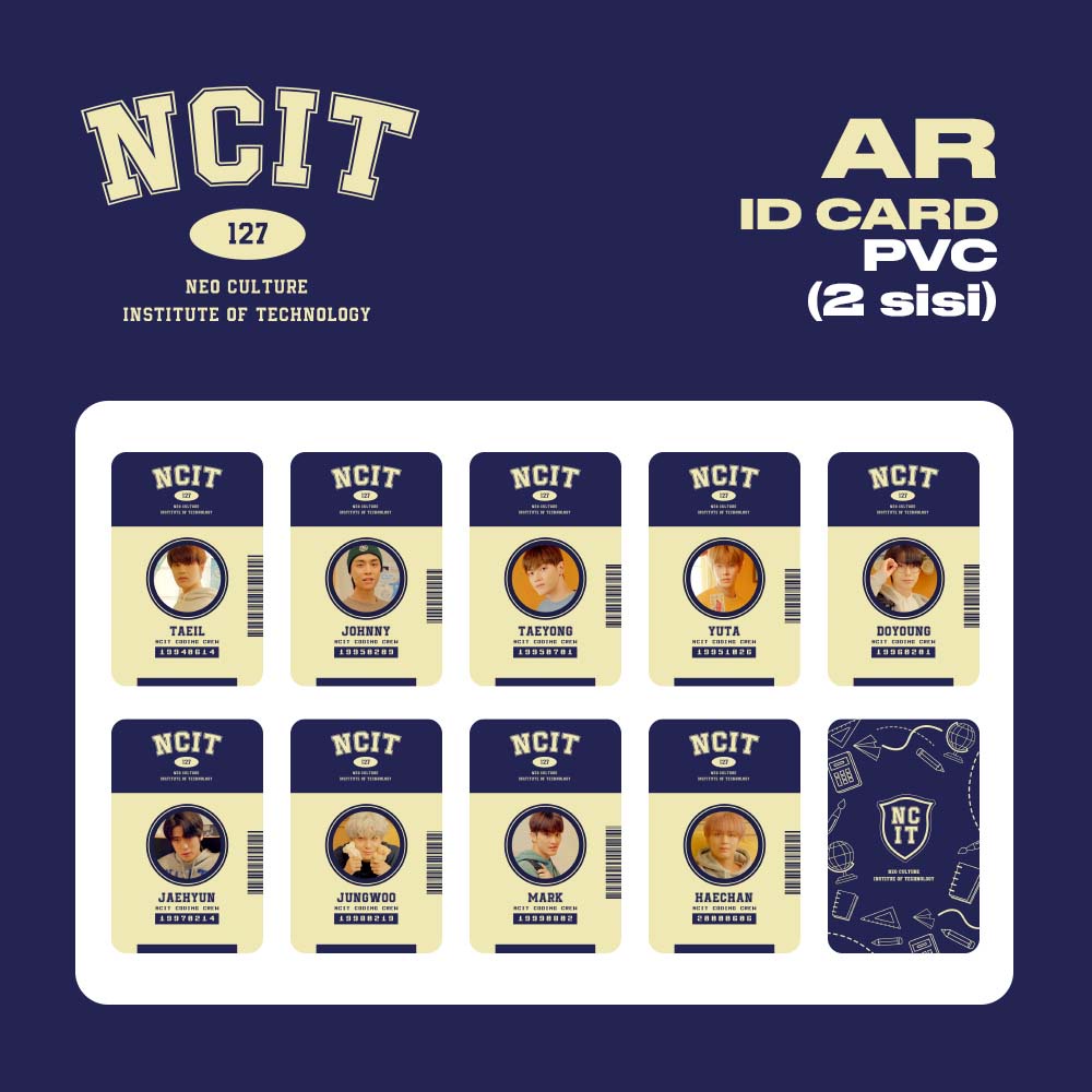 Jual (READY) NCT 127 - NCIT AR ID Card PVC Fanmade | Shopee Indonesia