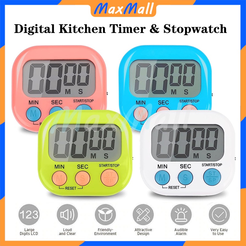 Jual DIGITAL KITCHEN TIMER JAM ALARM STOPWATCH LCD KITCHEN TIMER ALARM ...