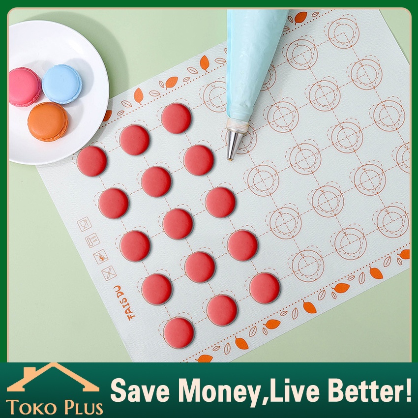 Jual Alas oven silikon Baking kue cookies Mat fiber anti lengket tahan ...