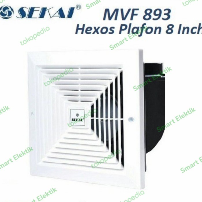 Jual Ceiling Exhaust/Hexos/Heksos Fan Plafon 8" SEKAI MVF-893 (25cm ...