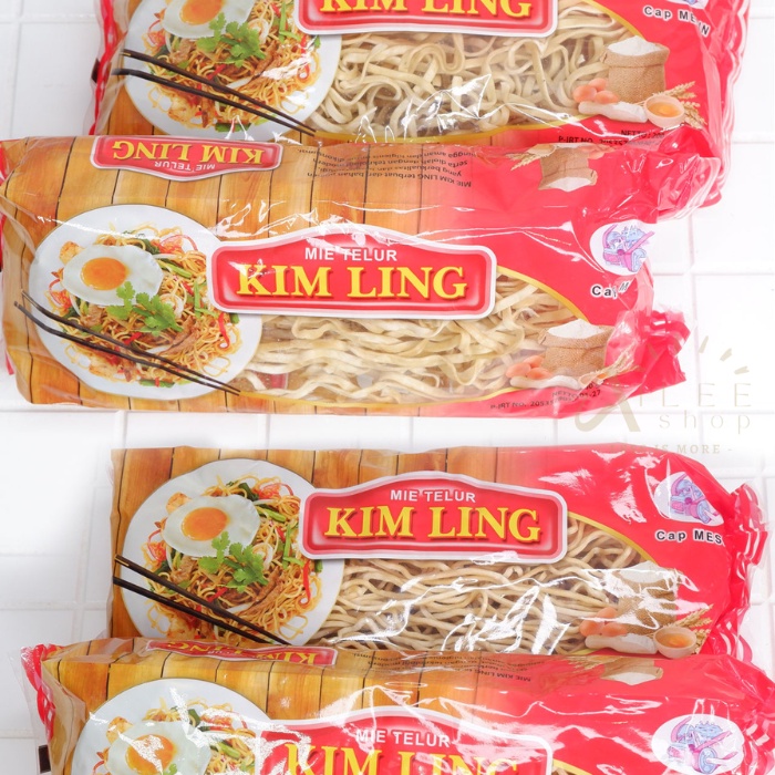 Jual Mie Kim Ling Panjang Halus/ Kasar/ Mi Telur Mi Gepeng | Shopee ...