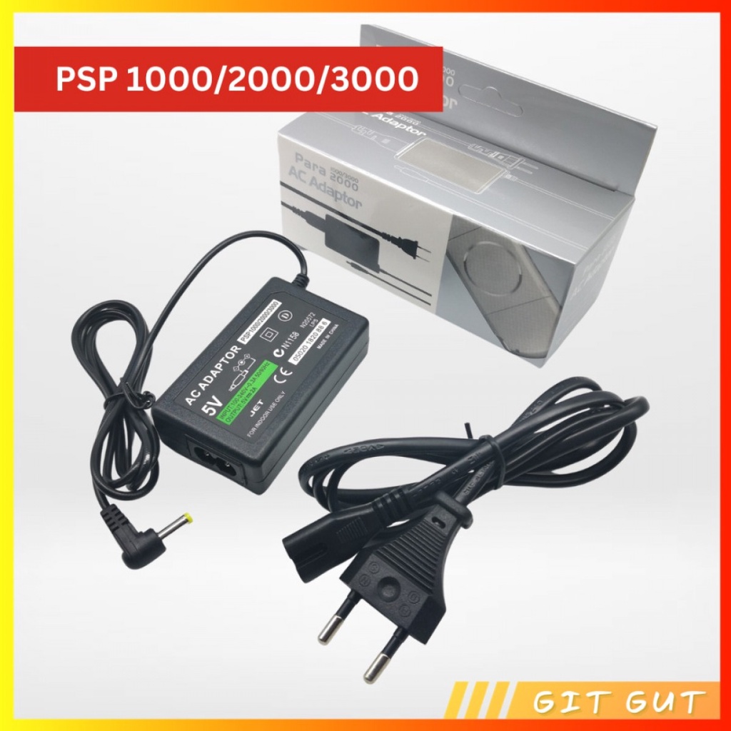 Jual Sony PSP 1000 2000 3000 Charger Charging AC Power Adapter Slim Fat ...
