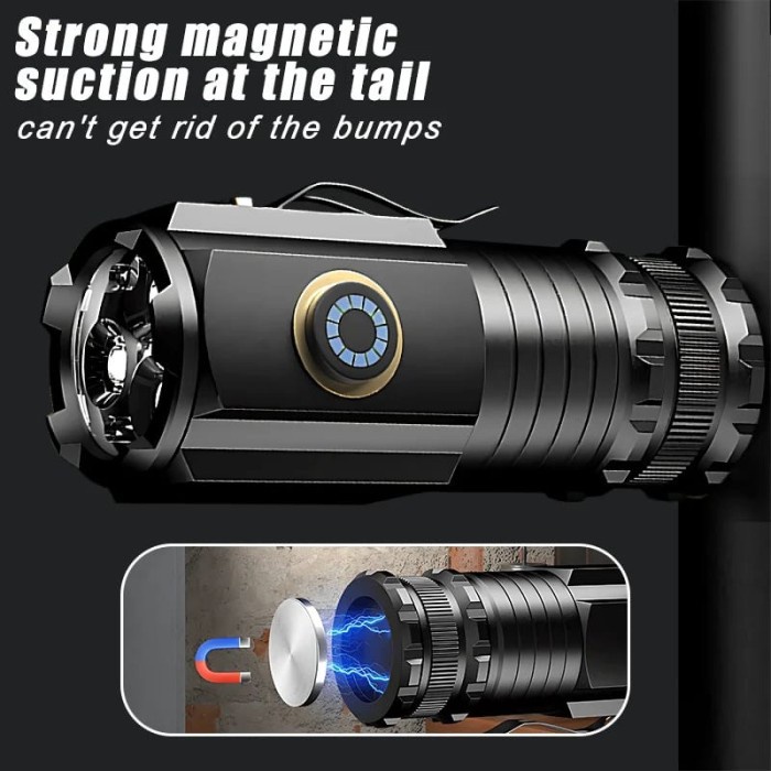 Jual SENTER SWAT POLICE MINI SUPER TERANG / SENTER LED RECHARGEABLE ...