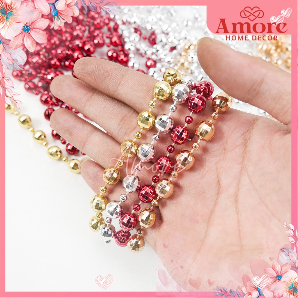 Jual RANTAI RENTENG 270 CM HIASAN CHIRSTMAS POHON NATAL MURAH RANTAI ...