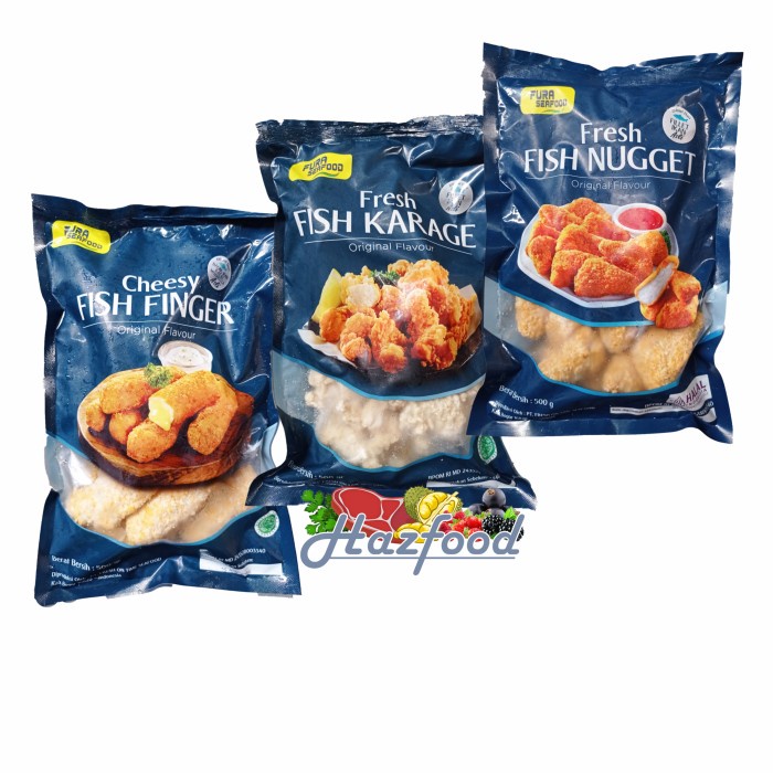 Jual Fura Seafood Fish Nugget | Karage | Cheesy Fish Finger 500g ...