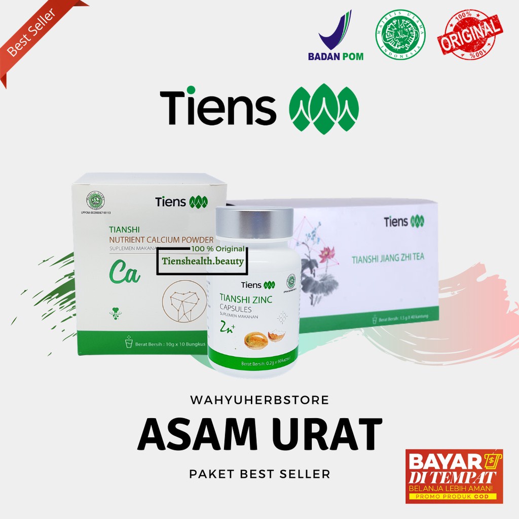 Jual Obat Asam Urat Tiens Tianshi Zinc Nutrient Calsium Powder dan ...