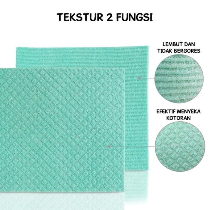 Jual 3M Scotch Brite Lap Spons Sponge Lap dapur meja lantai ID-82 ...