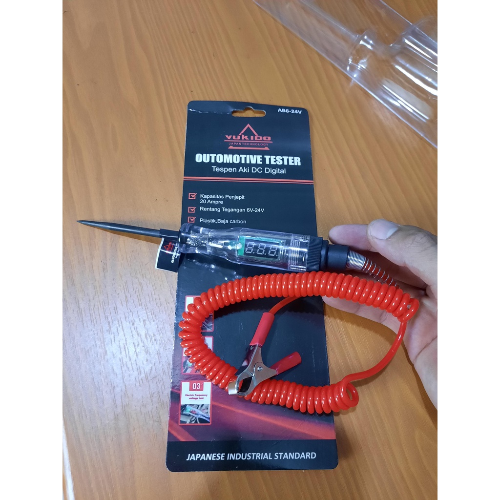 Jual PROMO !! Tespen DC Untuk Mobil Truk Sirkuit Tegangan Tester 2-24V ...