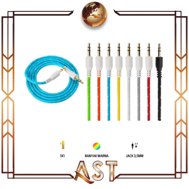 Jual Kabel audio 1x1 Cable Sambungan Audio music non pack Sambungan ...