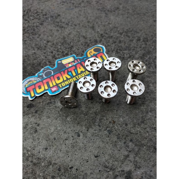 Jual Baut disc cakram krom baut piringan cakram chrome baut cakram motor universal harga satuan ...
