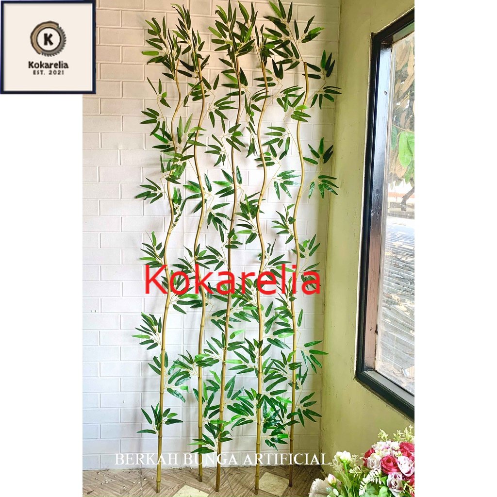 Jual Batang Bambu Artificial 200cm/pohon plastik/ pohon bambu/ bambu ...