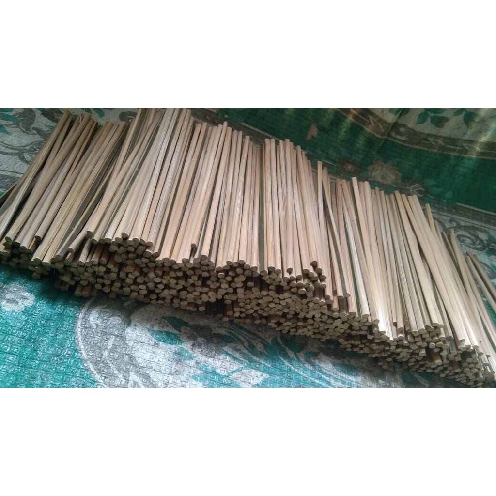 Jual stick bambu diameter 7- 8 mm panjang 30-120 cm tumpul isi 10 pcs ...