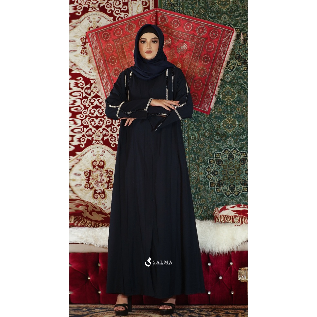 Jual BUSANA MUSLIM BAHAN KATUN SILK PREMIUM ABAYA FARAH BY SALMA ...