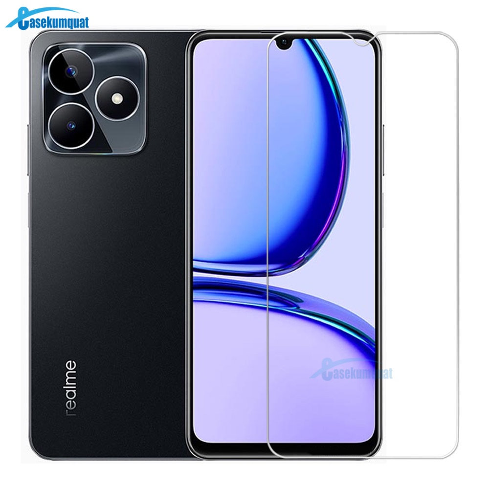 Jual 9H Full Cover Tempered Glass for Realme Note 60 50 C63 C65 C51S C51 C55 C25 C53 C33 C30 C11 ...