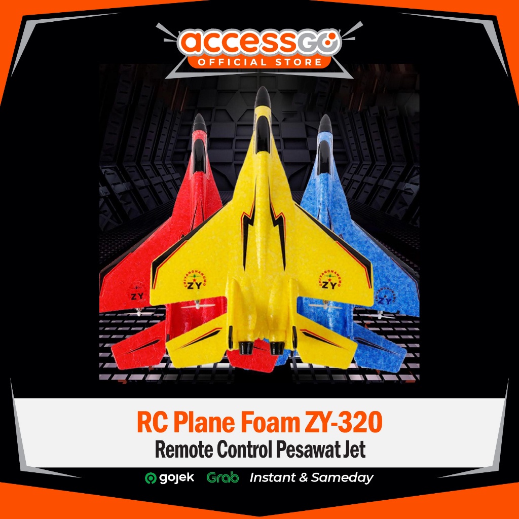 Jual Pesawat Jet Mainan Remote Control RC Plane Foam ZY-320 BERGARANSI ...
