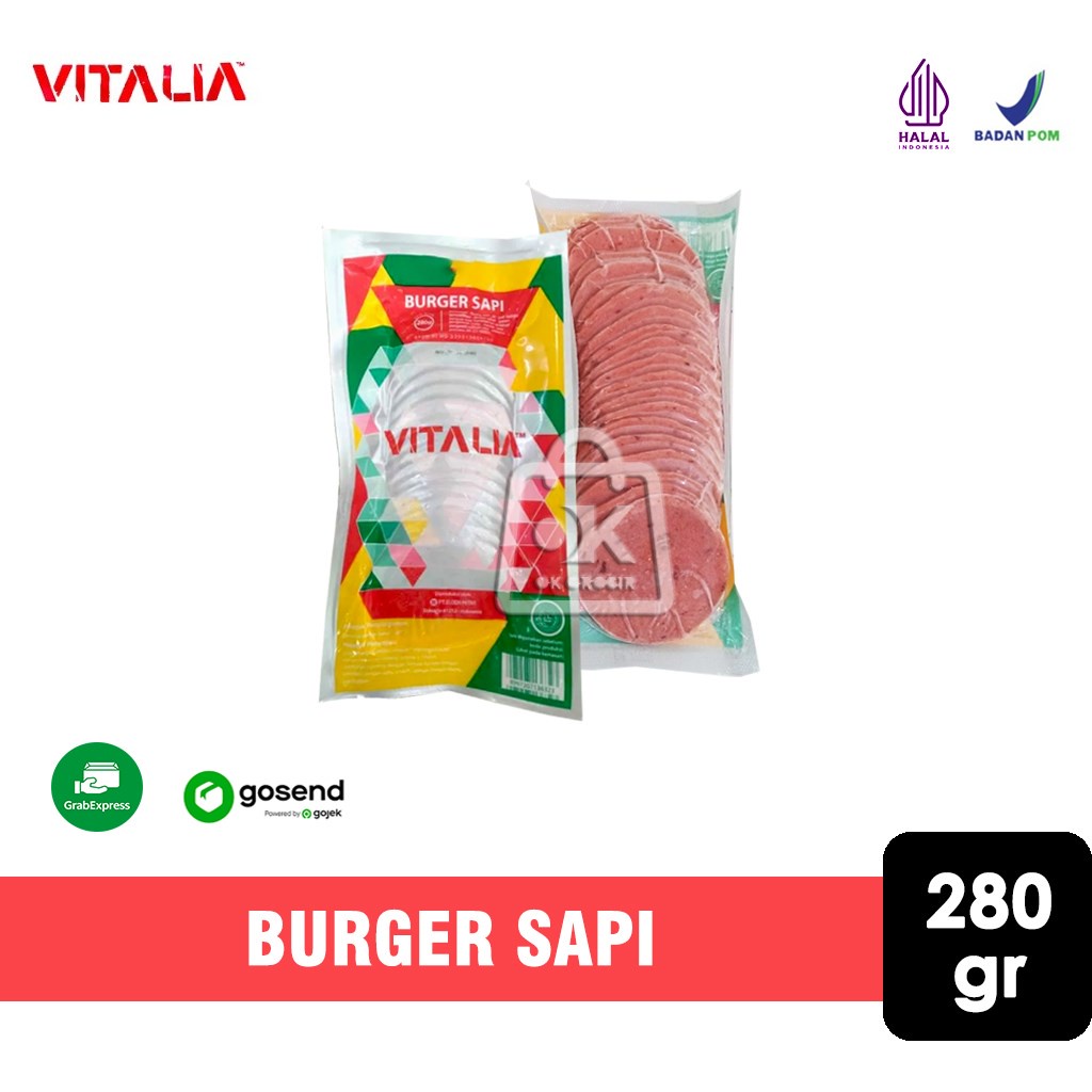 Jual Burger Sapi Mini Vitalia / Daging Sapi 280 gr (KHUSUS INSTANT ...