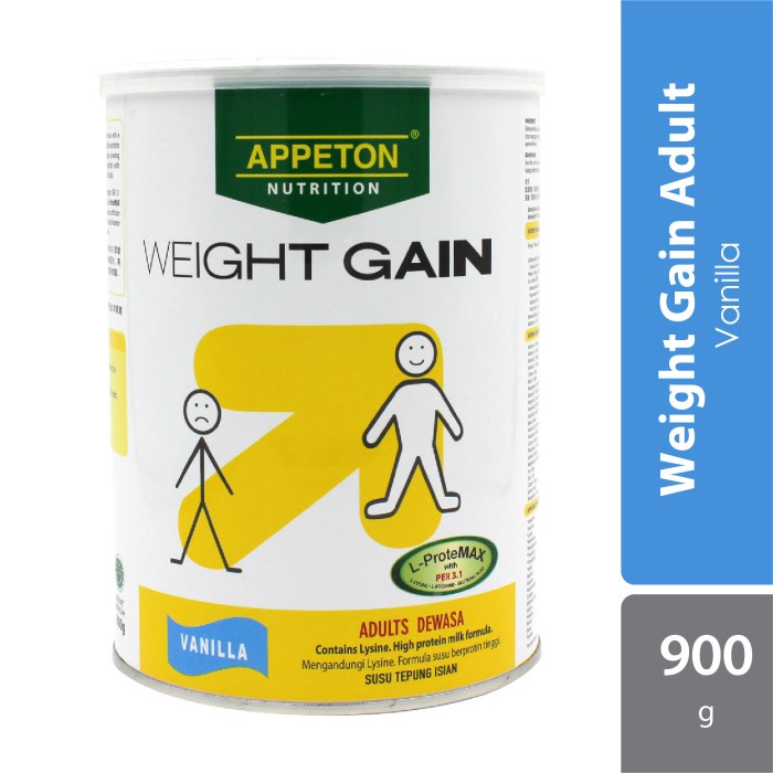 Jual Appeton Weight Gain Dewasa vanilla 900g | Shopee Indonesia