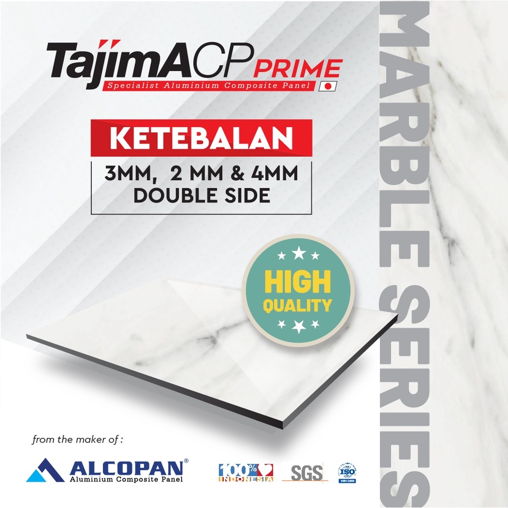 Jual ACP Tajima Marmer Series PE 3mm x1220x2440 Alumunium Composite ...