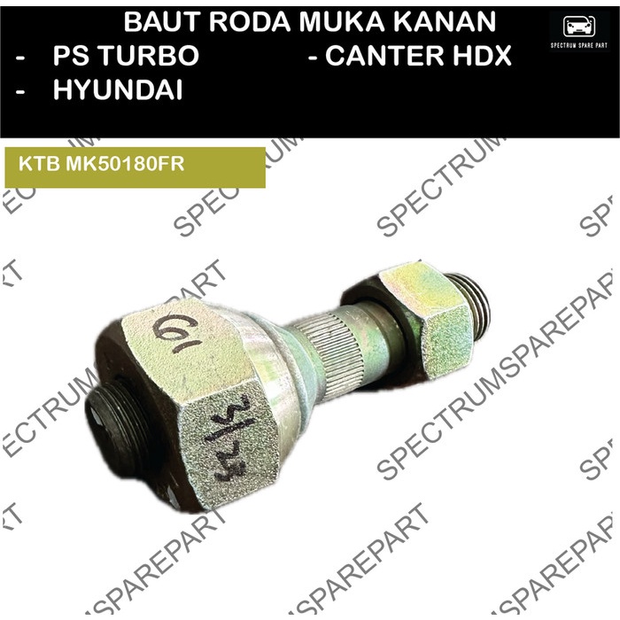 Jual BAUT RODA MUKA PS TURBO - HYUNDAI - CANTER HDX KANAN | Shopee ...