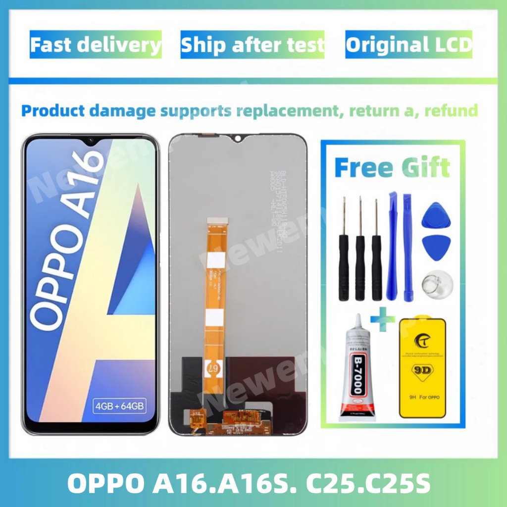 Jual Original LCD OPPO A16 A16S Realme C25 C25S ORI Touchscreen Display for Realme C25S LCD ...