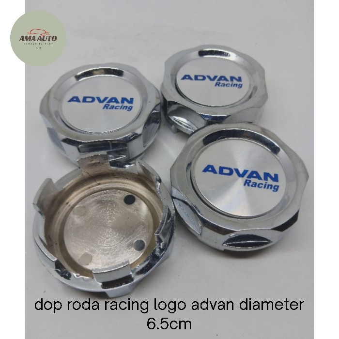 Jual dop roda dop velg recing logo ADVAN racing diameter 6.5cm | Shopee ...