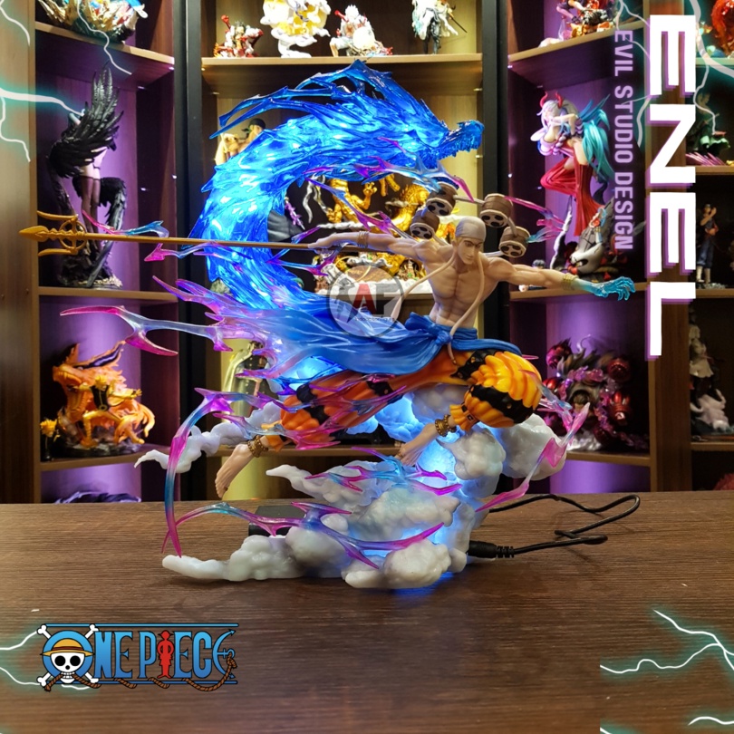 Jual Statue One Piece God Enel EVIL Studio Design LED | Shopee Indonesia