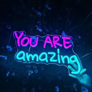 Jual You Are Amazing Neon Signs for Bedroom Wall,Cute Light Up Sign for ...
